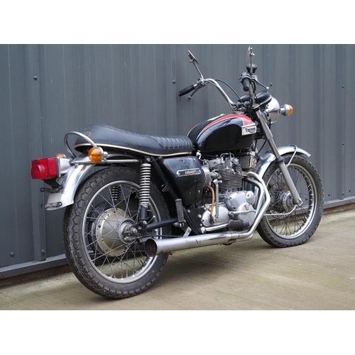 Triumph Trident T150 motorcycle. 1975. 741cc Frame No.T150VJK44382 ...