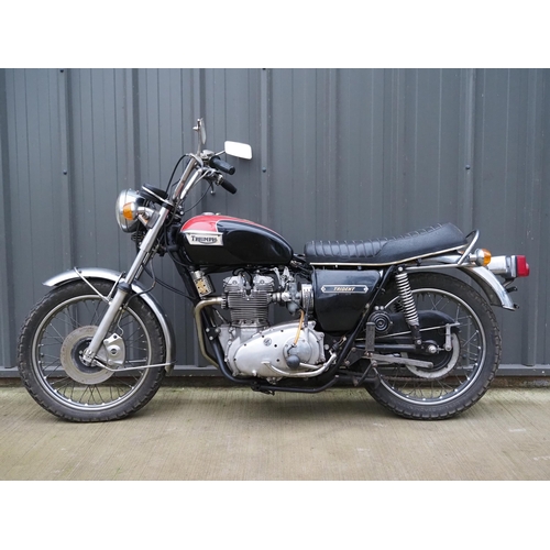 Triumph Trident T150 motorcycle. 1975. 741cc Frame No.T150VJK44382 ...