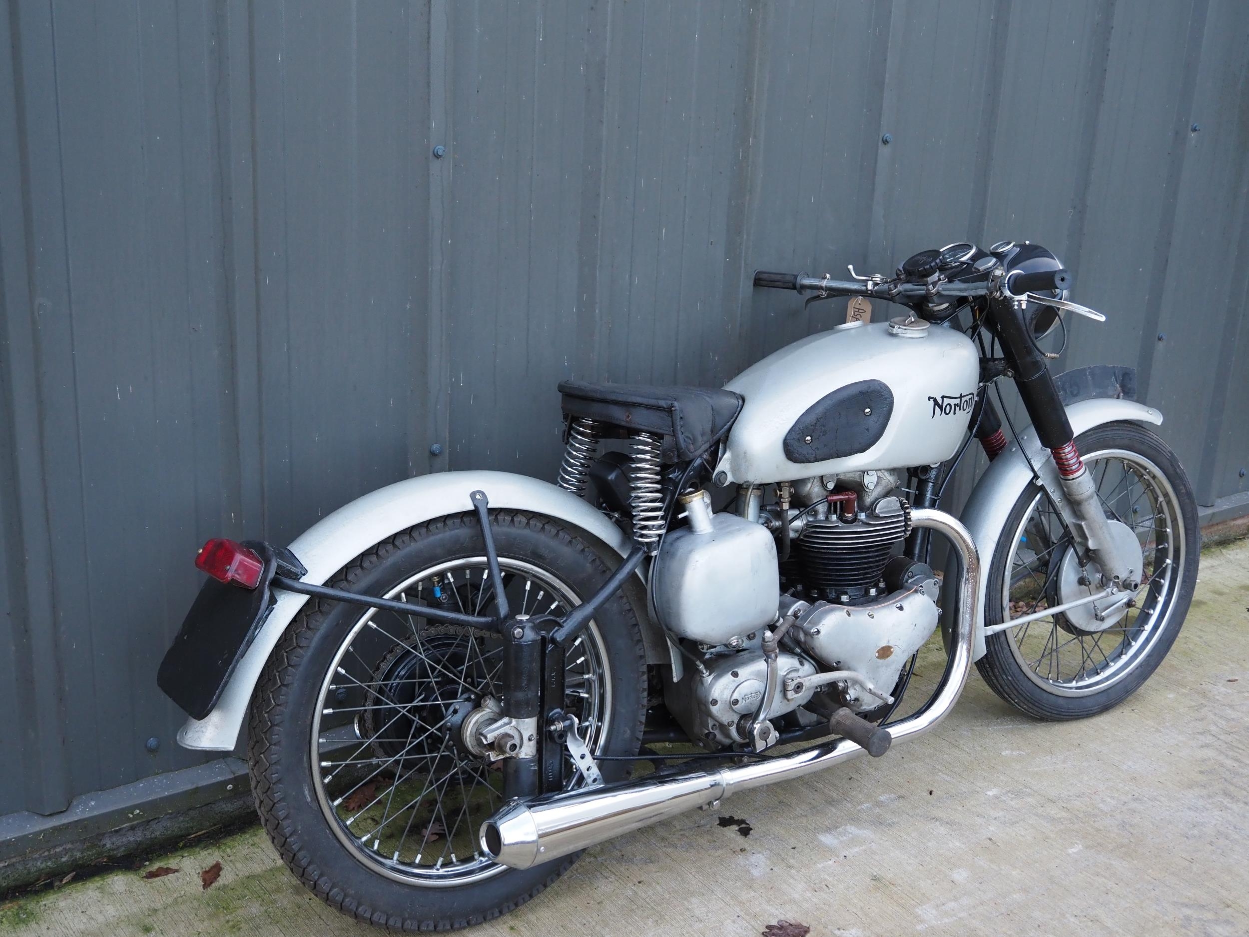 Norton Model 7 Dominator Plunger model motorcycle. 1952. 500cc Frame No ...
