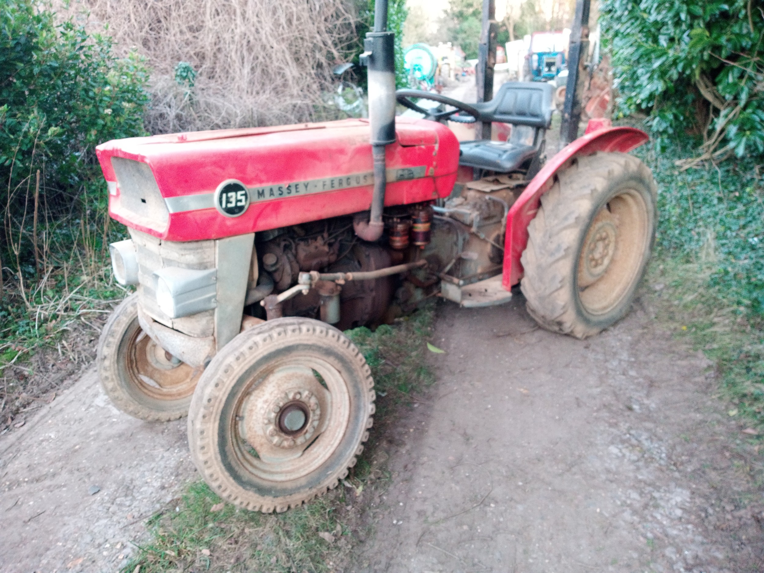 Massey Ferguson 135 narrow tractor. Runs and drives