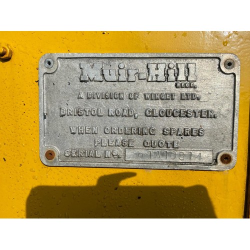 Muir-Hill 161 tractor. Rare tractor. Serial no. 161A10514 Reg. EHJ 793H