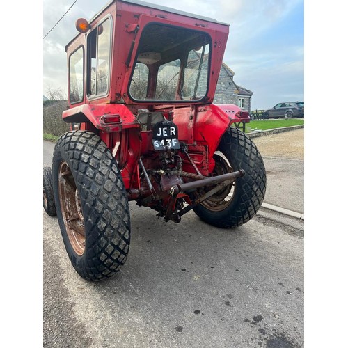 Massey Ferguson 135 tractor, 1968. C /w Duncan cab. Runs and drives ...