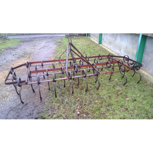 Spring tine cultivator approx. 11ft wide