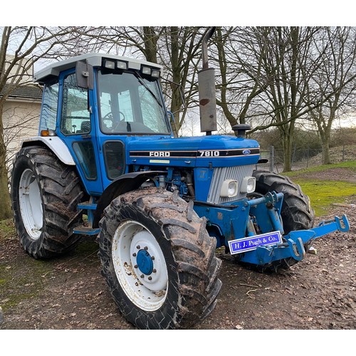 Ford 7810 series II tractor. 1988. Front linkage, 5968 hours showing ...