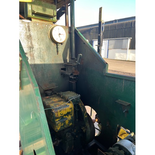 Homemade diesel powered traction engine. Runs and drives