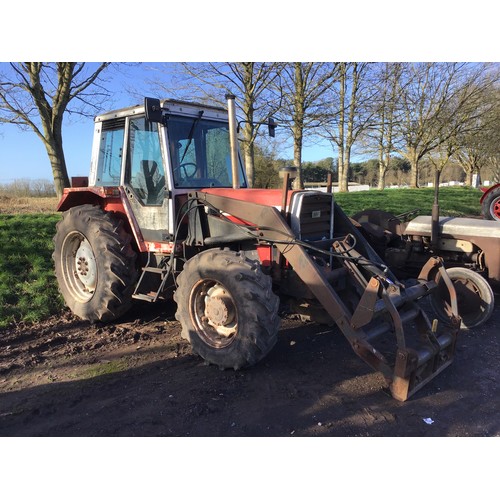 Massey Ferguson 698T tractor c/w loader. 1986. Runs and drives. Drove ...