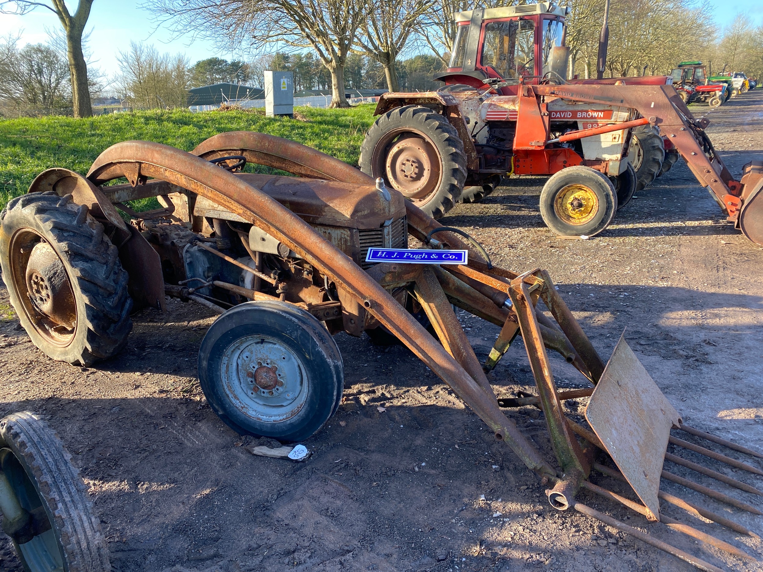 Ferguson TE 20 tractor with banana loader. Non runner, in need of ...