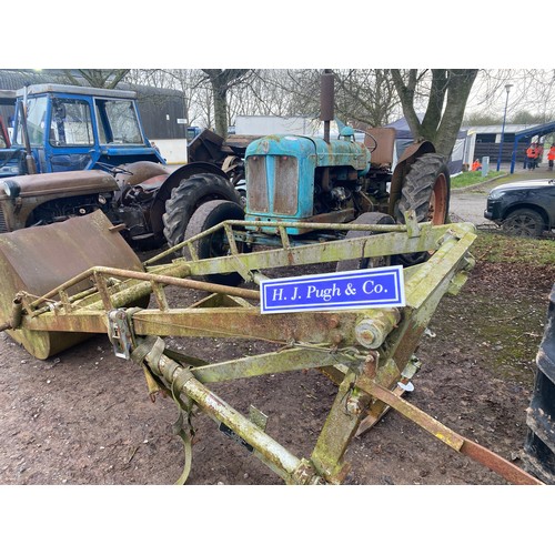 Fordson Major tractor. C/w J C Bomford loader
