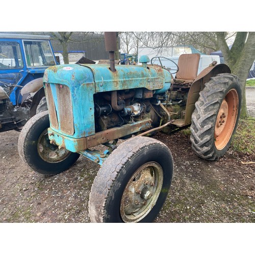 Fordson Major tractor. C/w J C Bomford loader
