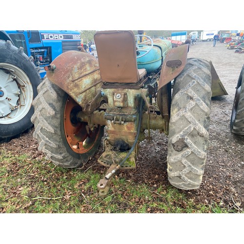Fordson Major tractor. C/w J C Bomford loader
