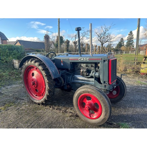 Case CC tractor. On rubber tyres, restored. Runs and drives