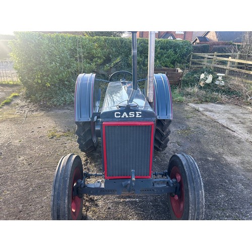 Case CC tractor. On rubber tyres, restored. Runs and drives