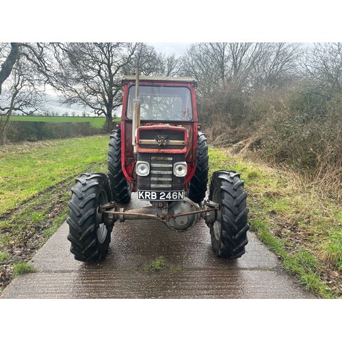 Massey Ferguson 188 4WD tractor. C/w 4 wheel traction axle and Massey ...