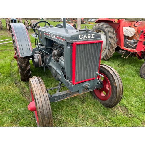 Case CC tractor. On rubber tyres, restored. Runs and drives