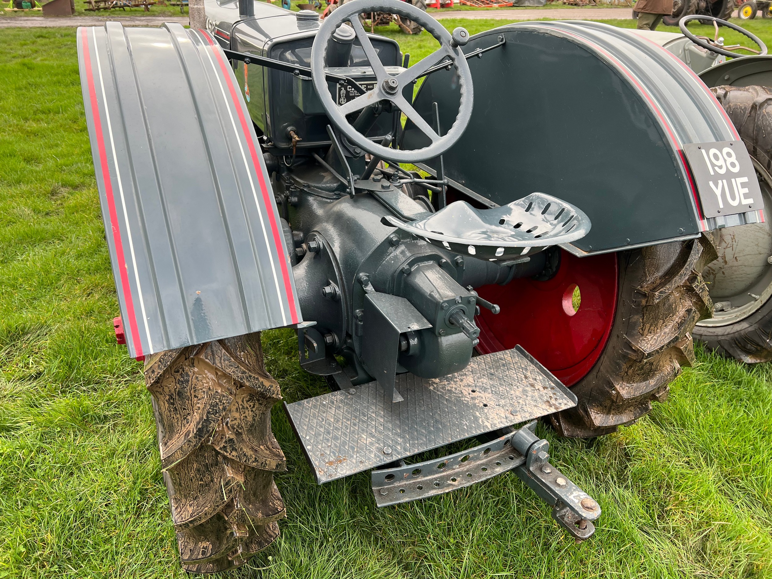 Case CC tractor. On rubber tyres, restored. Runs and drives