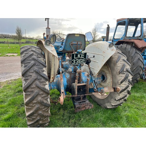 Ford 5000 Pre-force tractor. V5. Reg. LKE 336E