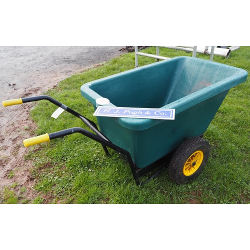 Large 2 wheel wheelbarrow