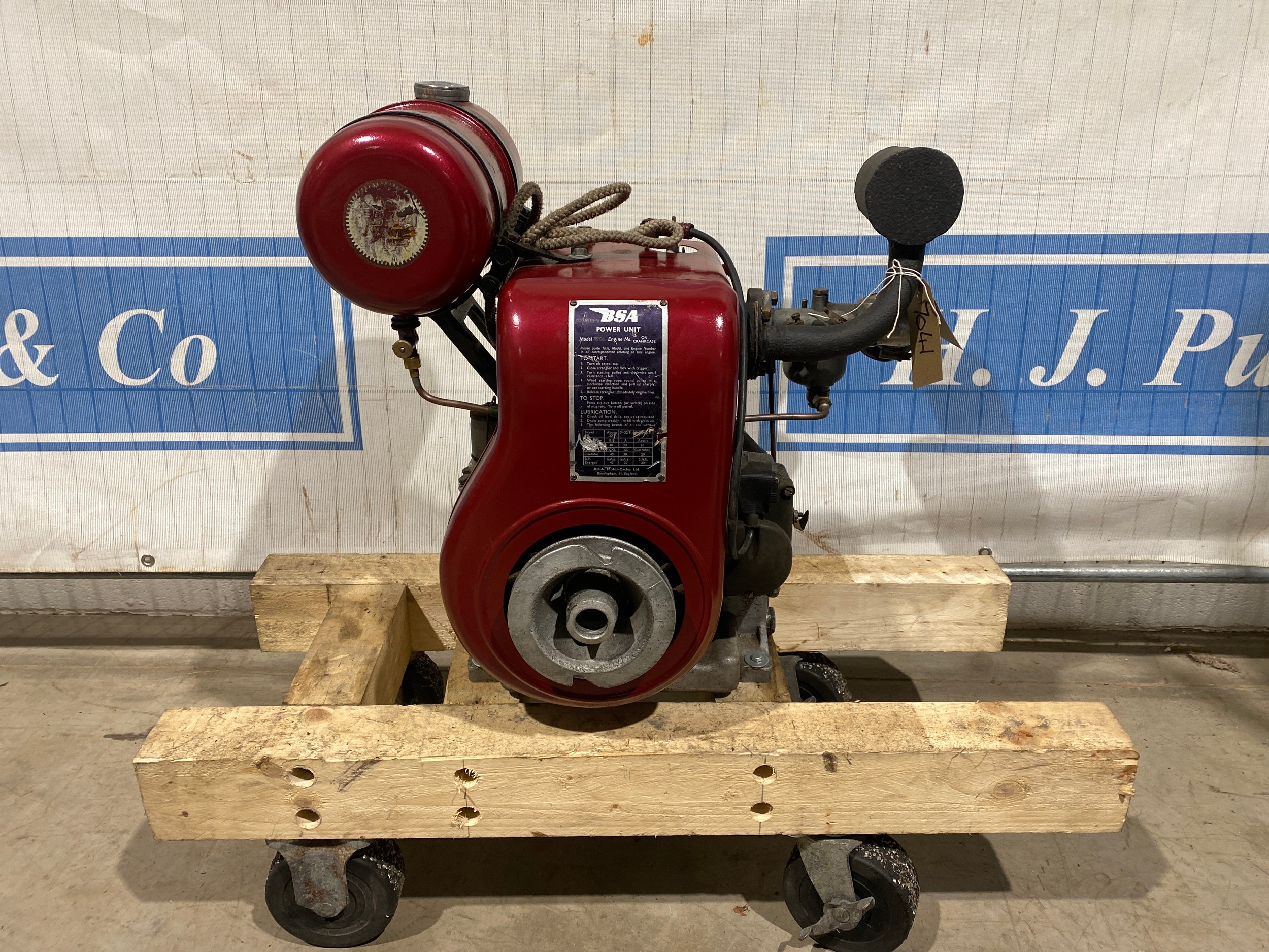 BSA Stationary engine