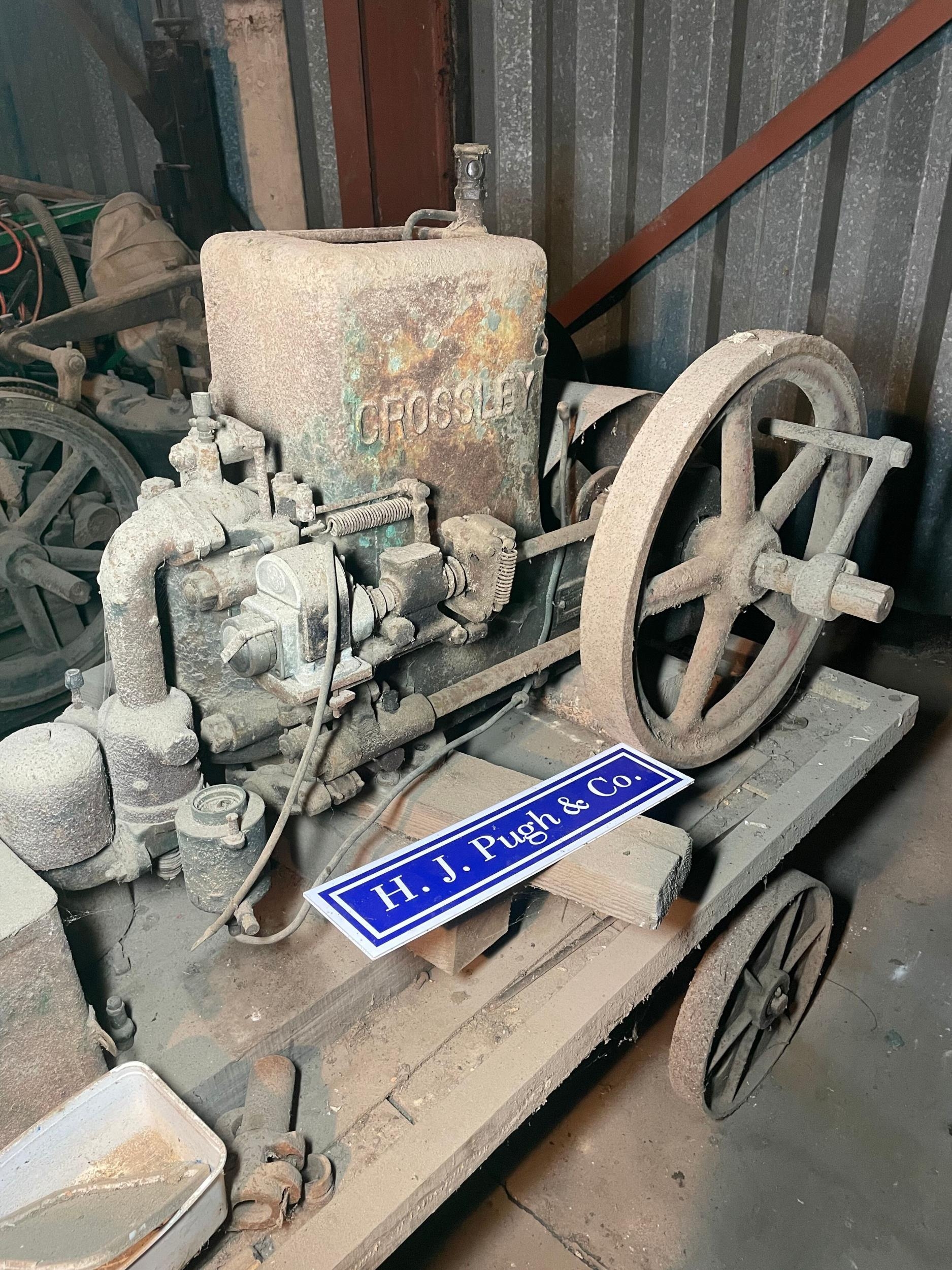 Crossley PH1 10-60 twin cam shaft engine, sn 9294