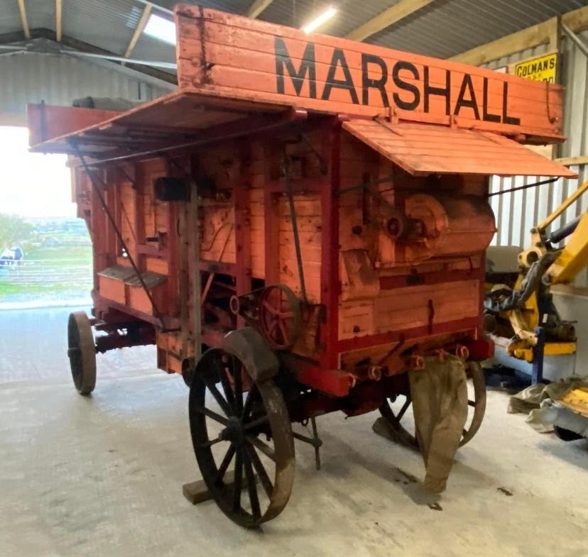 Marshall of Gainsborough 48" threshing machine, 1917. Restored in the ...