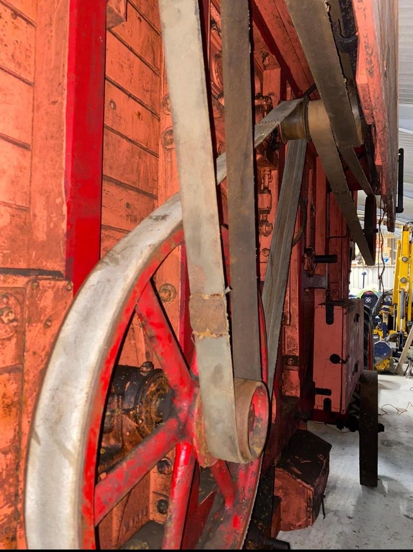 Marshall of Gainsborough 48" threshing machine, 1917. Restored in the ...