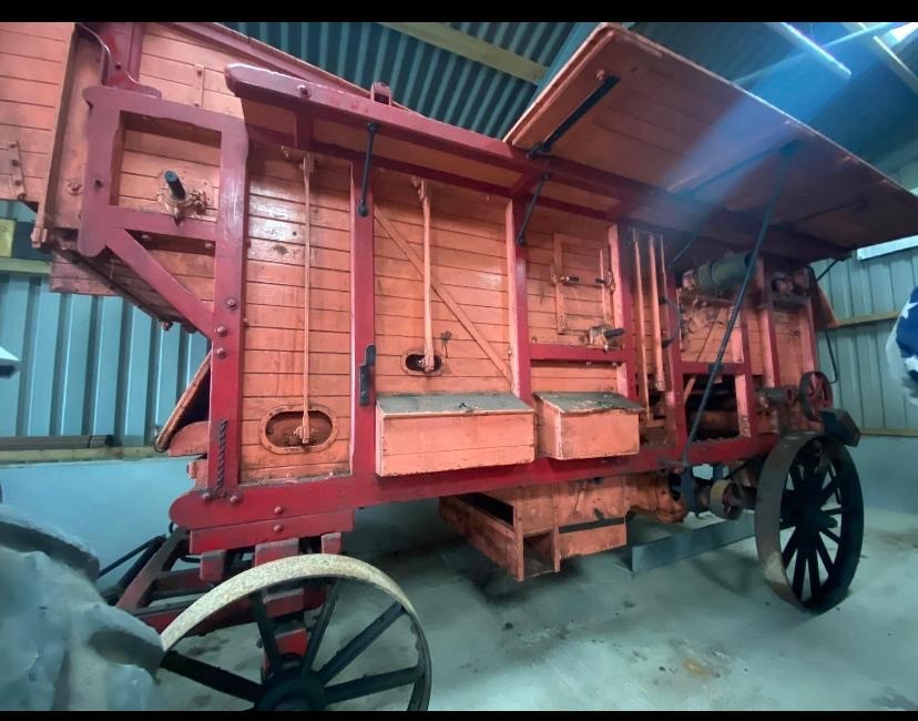Marshall of Gainsborough 48" threshing machine, 1917. Restored in the ...