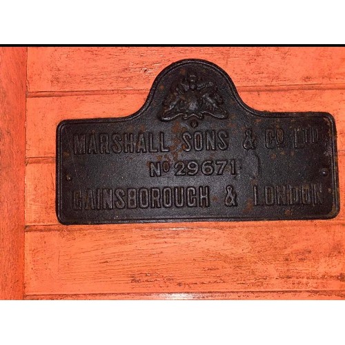 Marshall of Gainsborough 48" threshing machine, 1917. Restored in the ...