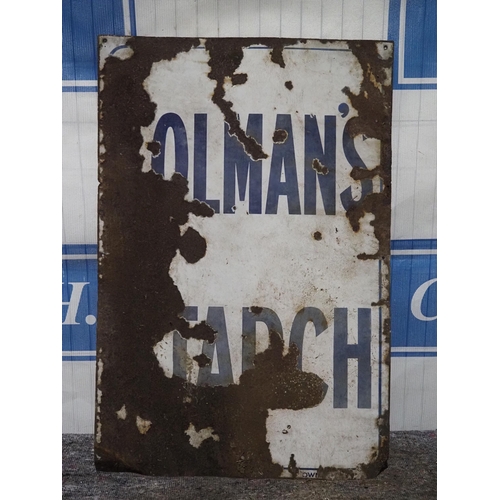 Enamel sign - Colman's Starch 36" x 24"
