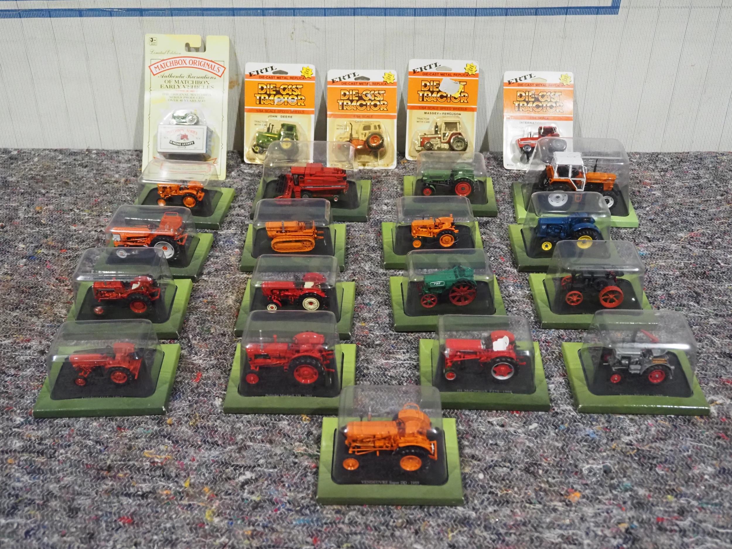 Assorted model tractors to include Matchbox and ERTL - 22