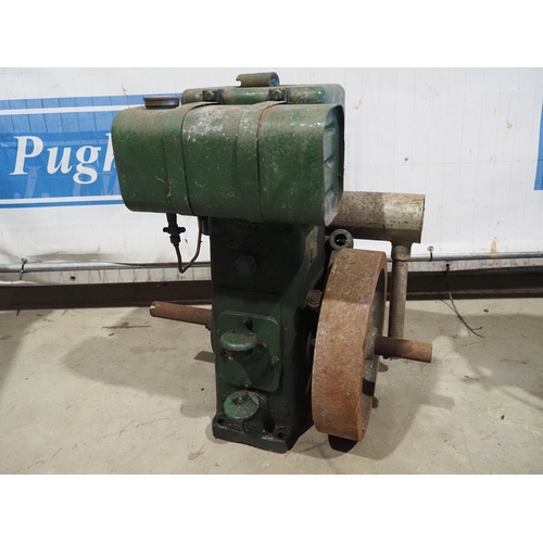 Fowler stationary engine with starting handle