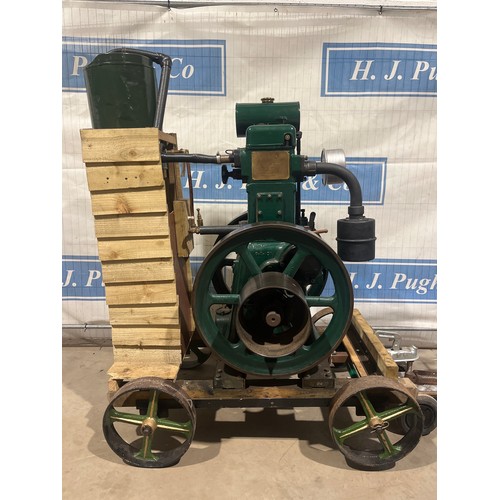 Lister 3 1/2hp stationary engine No. CS46445 with water tank