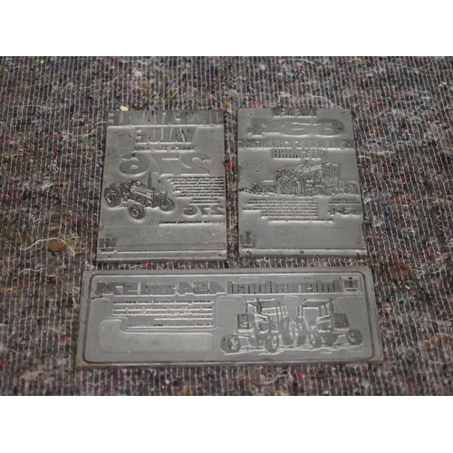 International Harvester 276, 454, 574 and 634 newspaper printing blocks