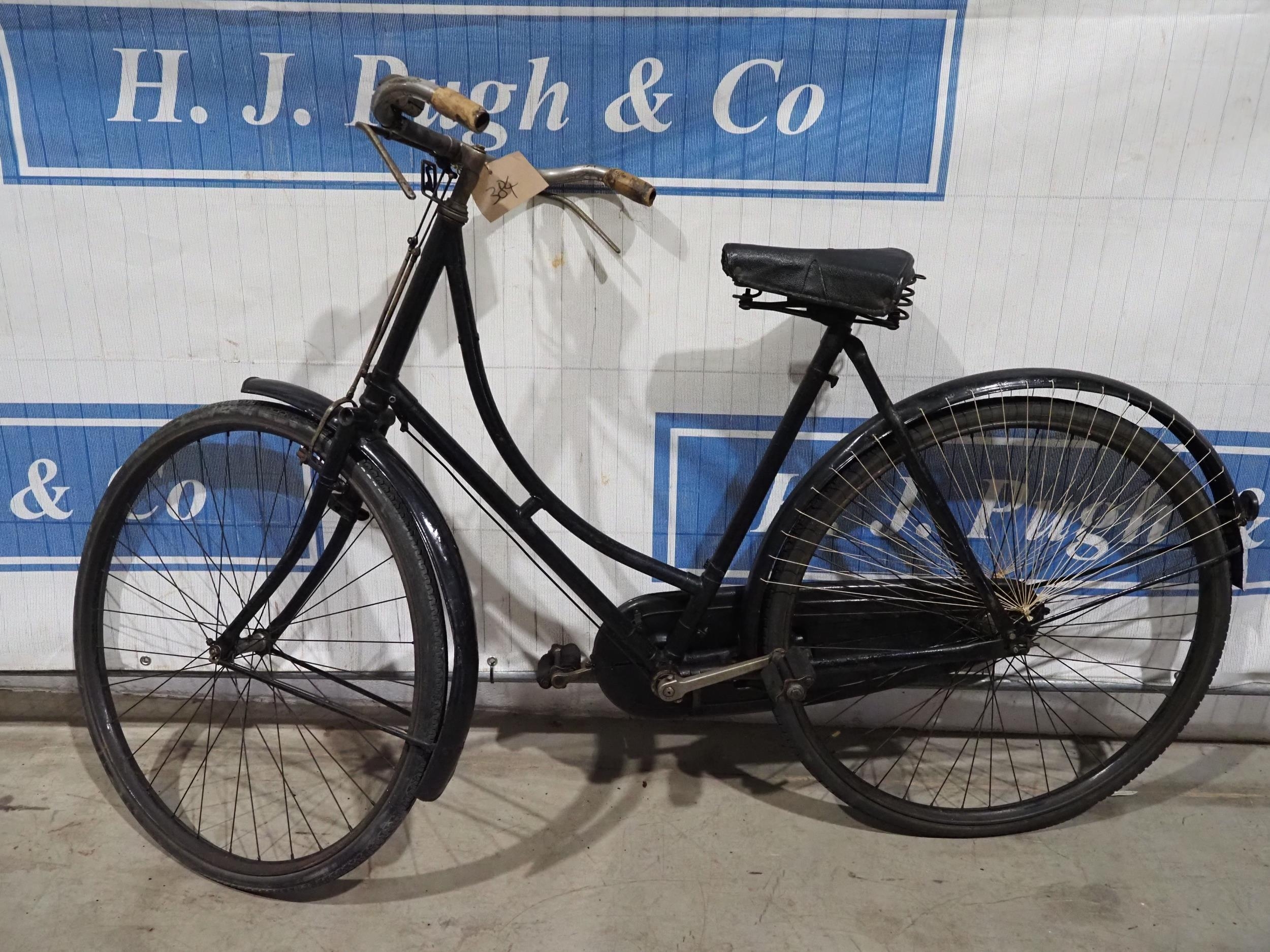 Raleigh Lady's loop frame bicycle. 1927