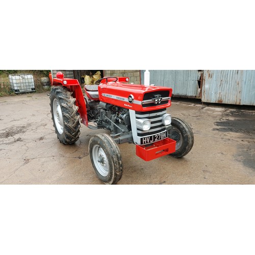 Massey Ferguson 135 DL Multi-power tractor. Long PTO model, engine has ...