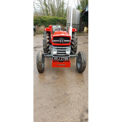 Massey Ferguson 135 DL Multi-power tractor. Long PTO model, engine has ...