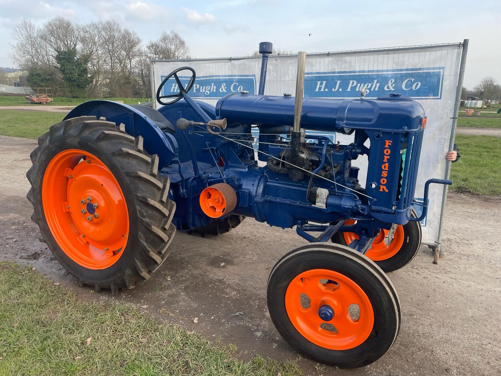 Fordson E27N tractor. Petrol paraffin. Running when stored. Restored ...