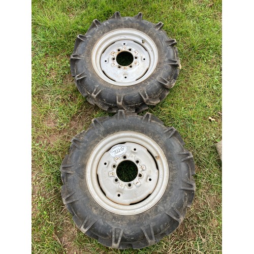 Compact tractor front wheels 8-16, new tyres