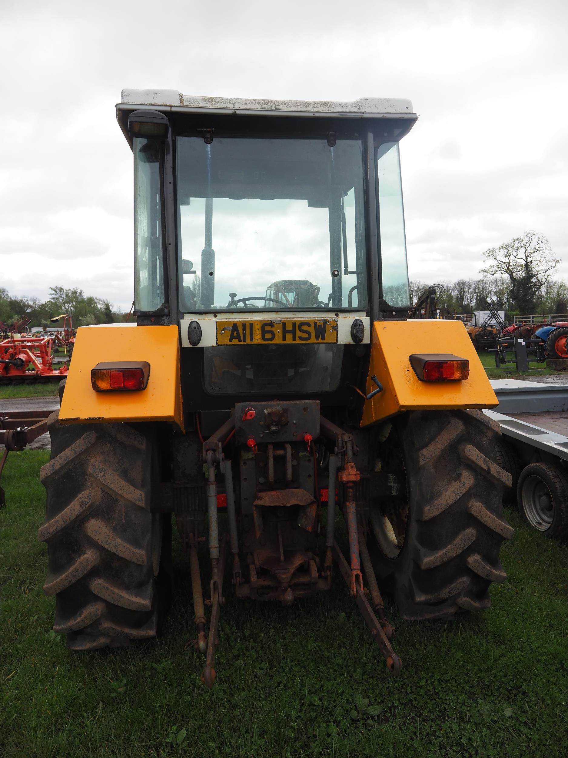 Renault R121-D226-3 tractor. 4 WD with Tanco 968 loader. Runs and ...