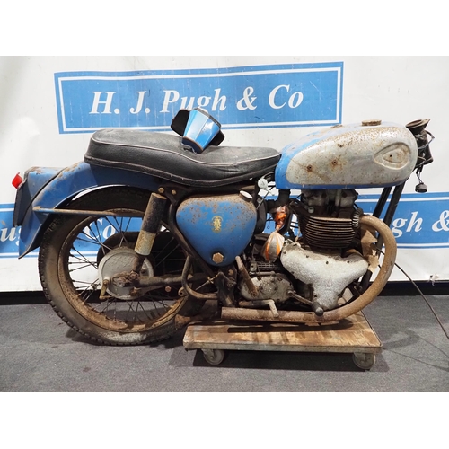 BSA A7 Shooting Star motorcycle project. Frame No. GA715405 No docs