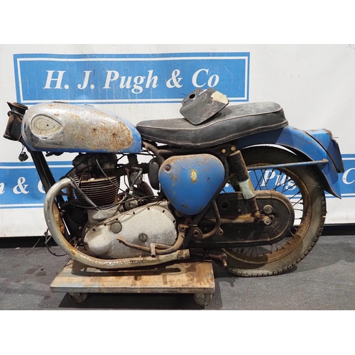 BSA A7 Shooting Star motorcycle project. Frame No. GA715405 No docs