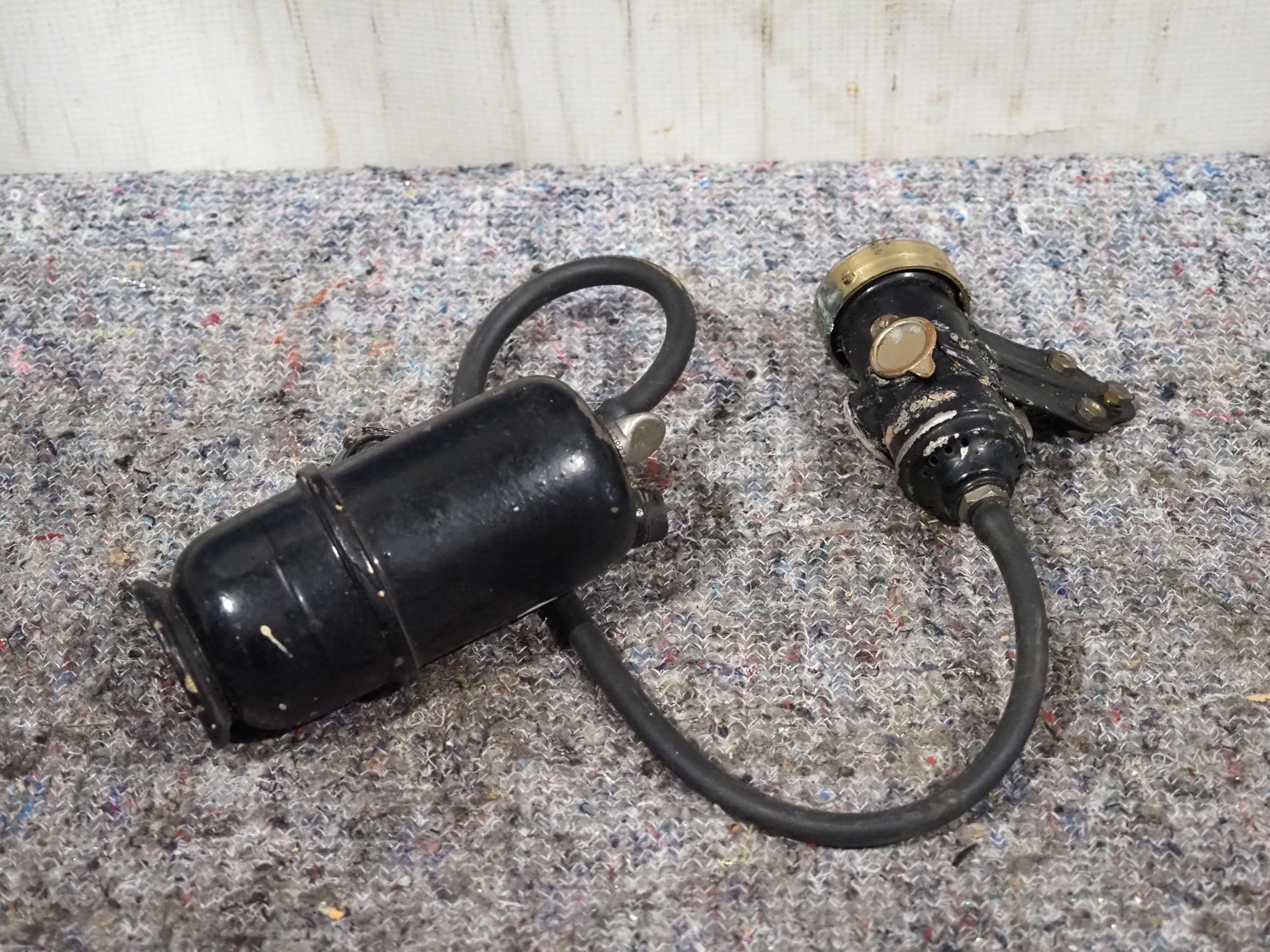 Motorcycle carbide generator and rear light