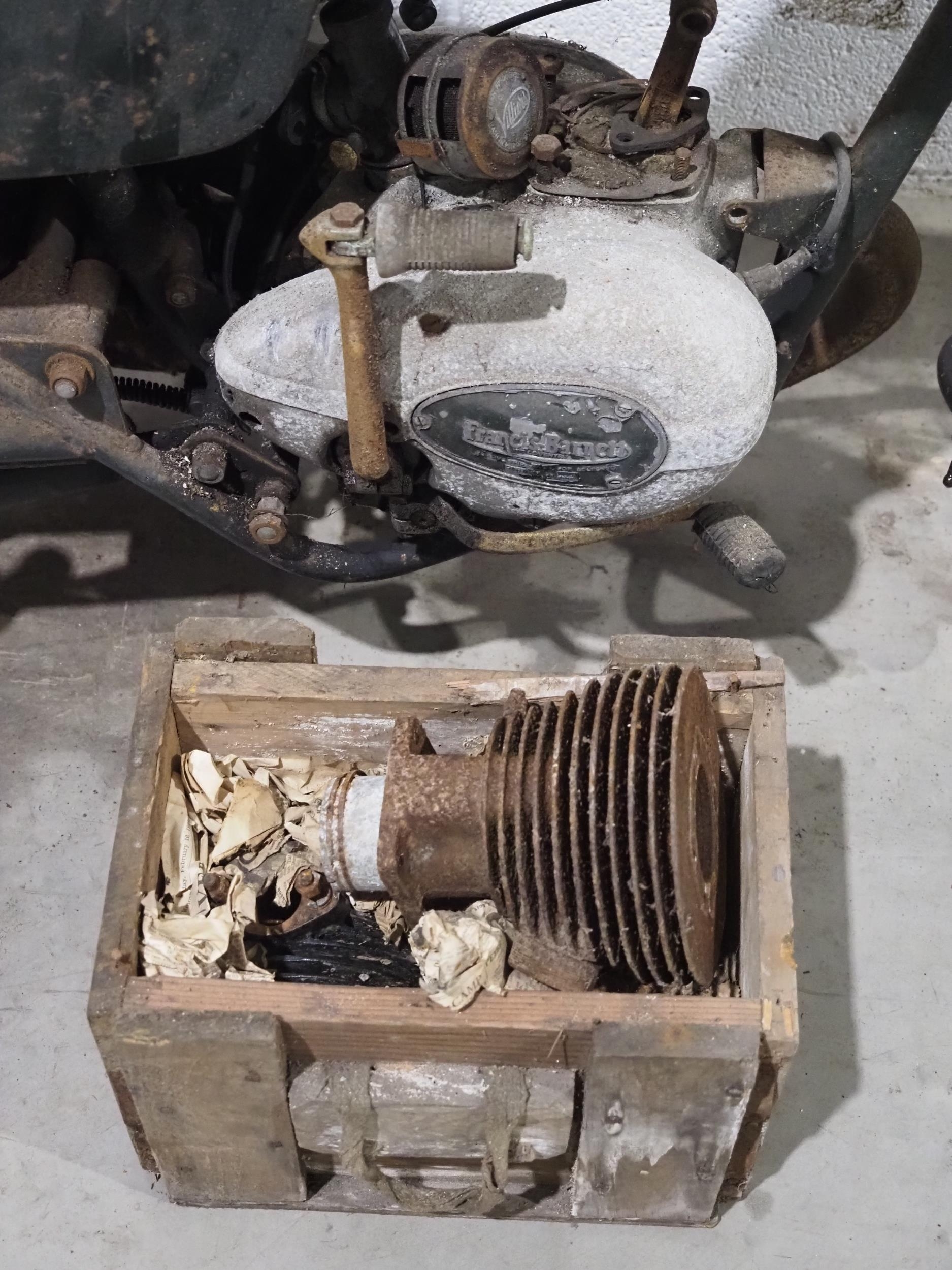 Francis Barnett Falcon motorcycle project. 197cc Frame No. ZN84134 ...