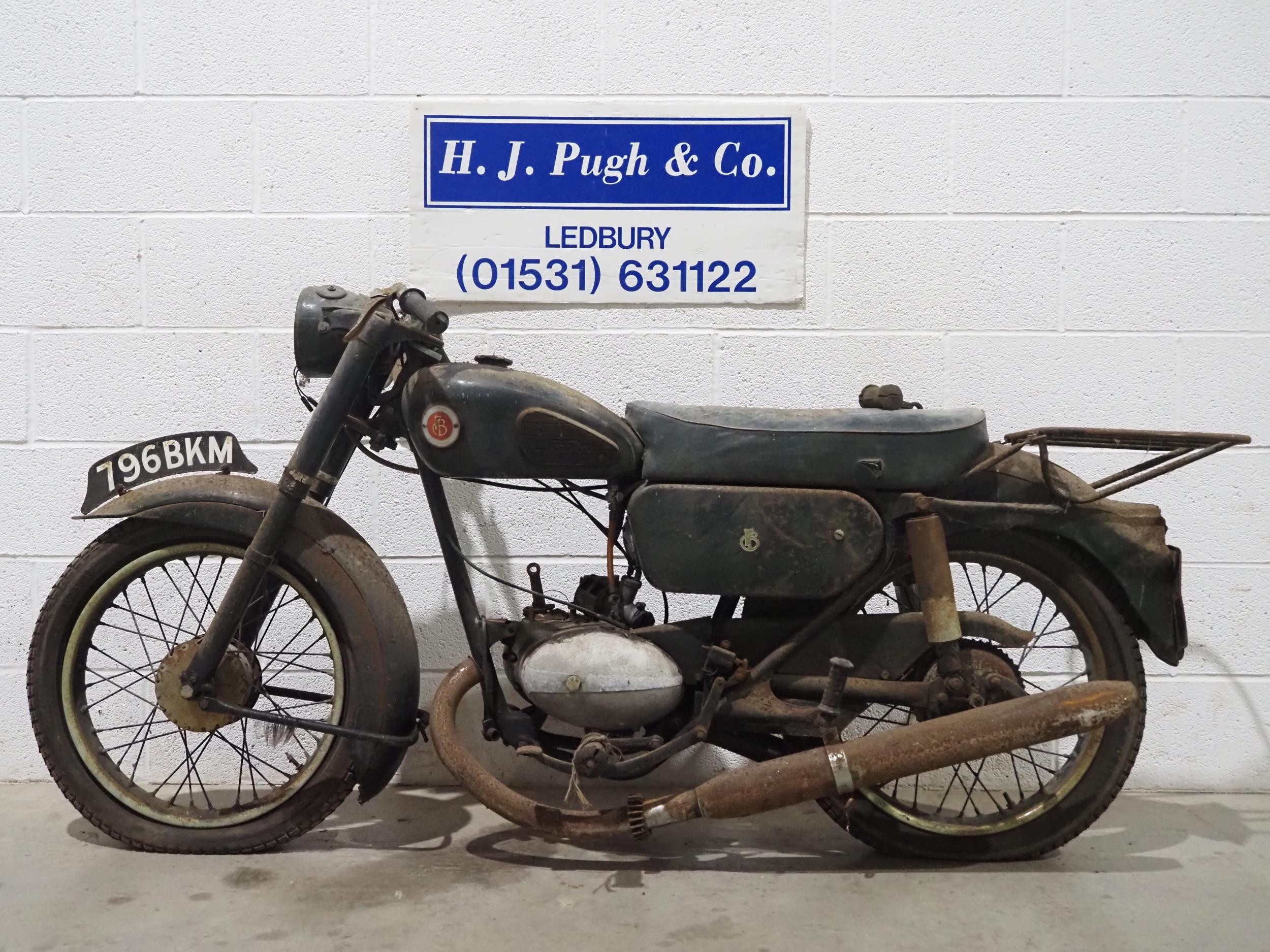 Francis Barnett Falcon motorcycle project. 197cc Frame No. ZN84134 ...