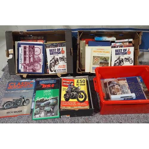 Motorcycle hardback books and magazines