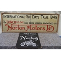 Hand painted Norton wooden signs - 2