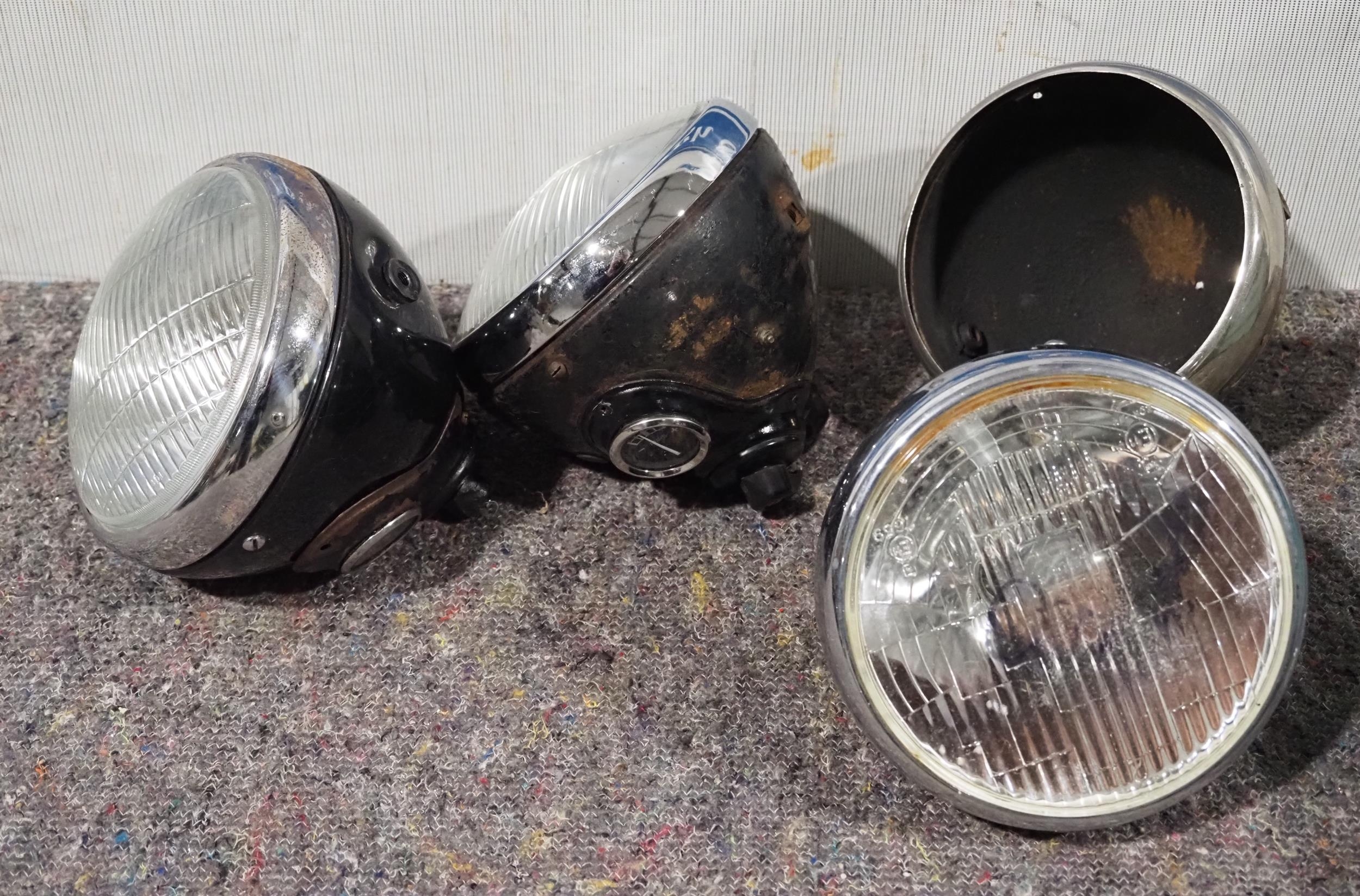 Lucas motorcycle headlamps and spares
