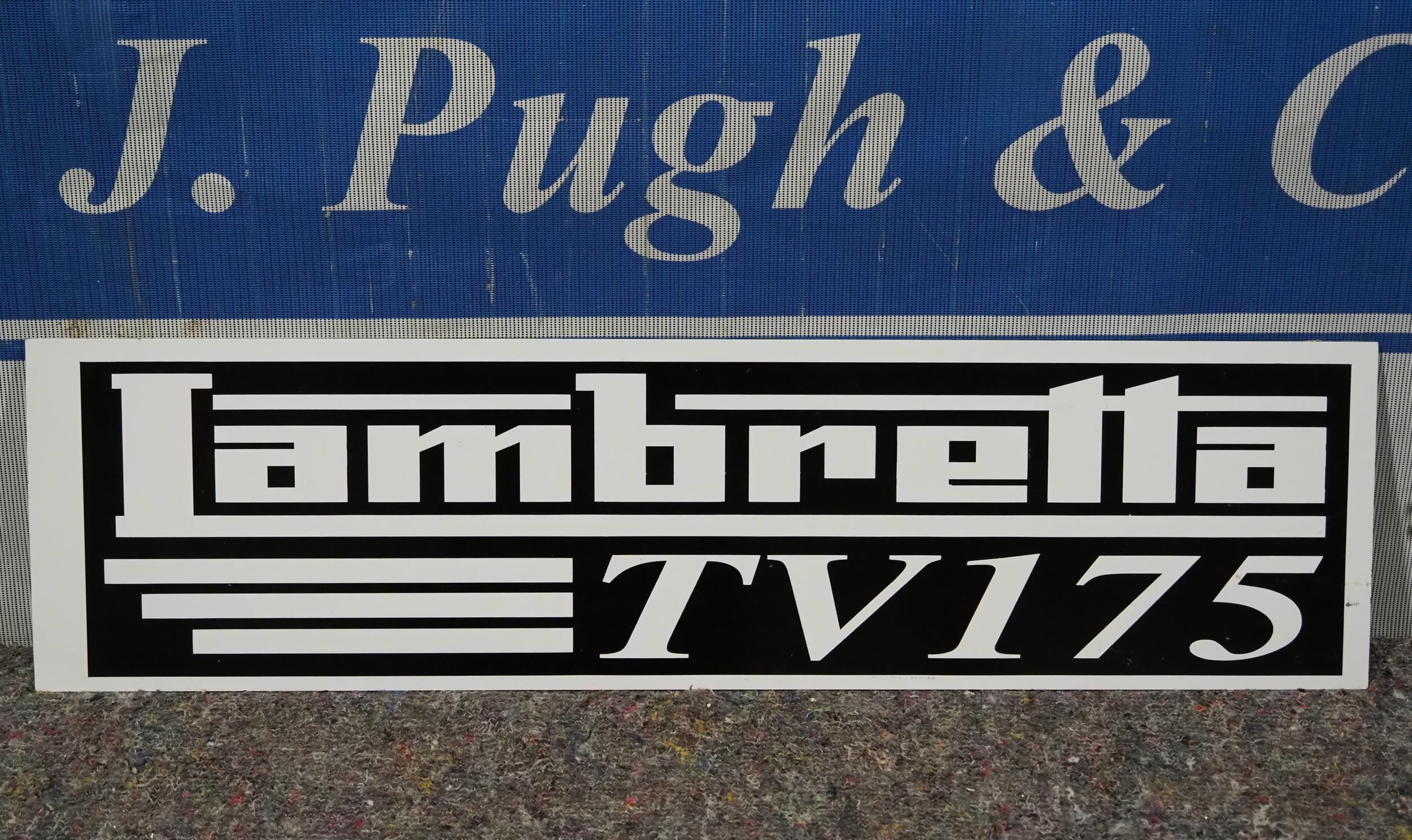 Modern metal sign - Lambretta