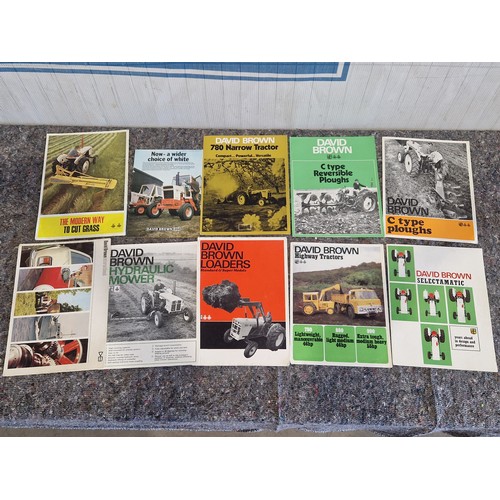 David Brown tractor brochures