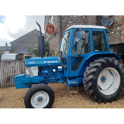 Classic Ford 7610 2wd tractor. 1984. Showing 6100hrs, light repairs and cosmetic work done, fully se
