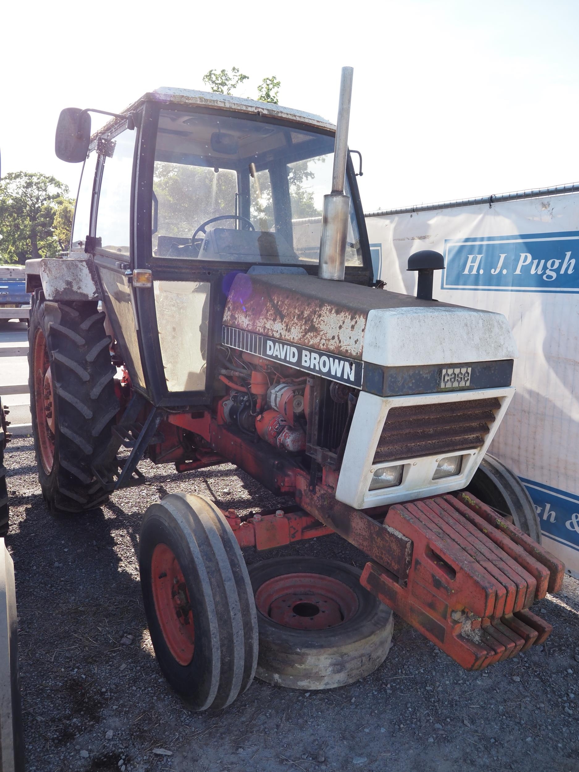 Case David Brown 1390 tractor. Runs. Reg. VKV 206X. V5 in office